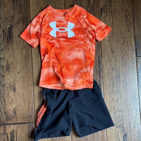 Under Armour | Matching Sets | Under Armour Orange And Black Athletic ...